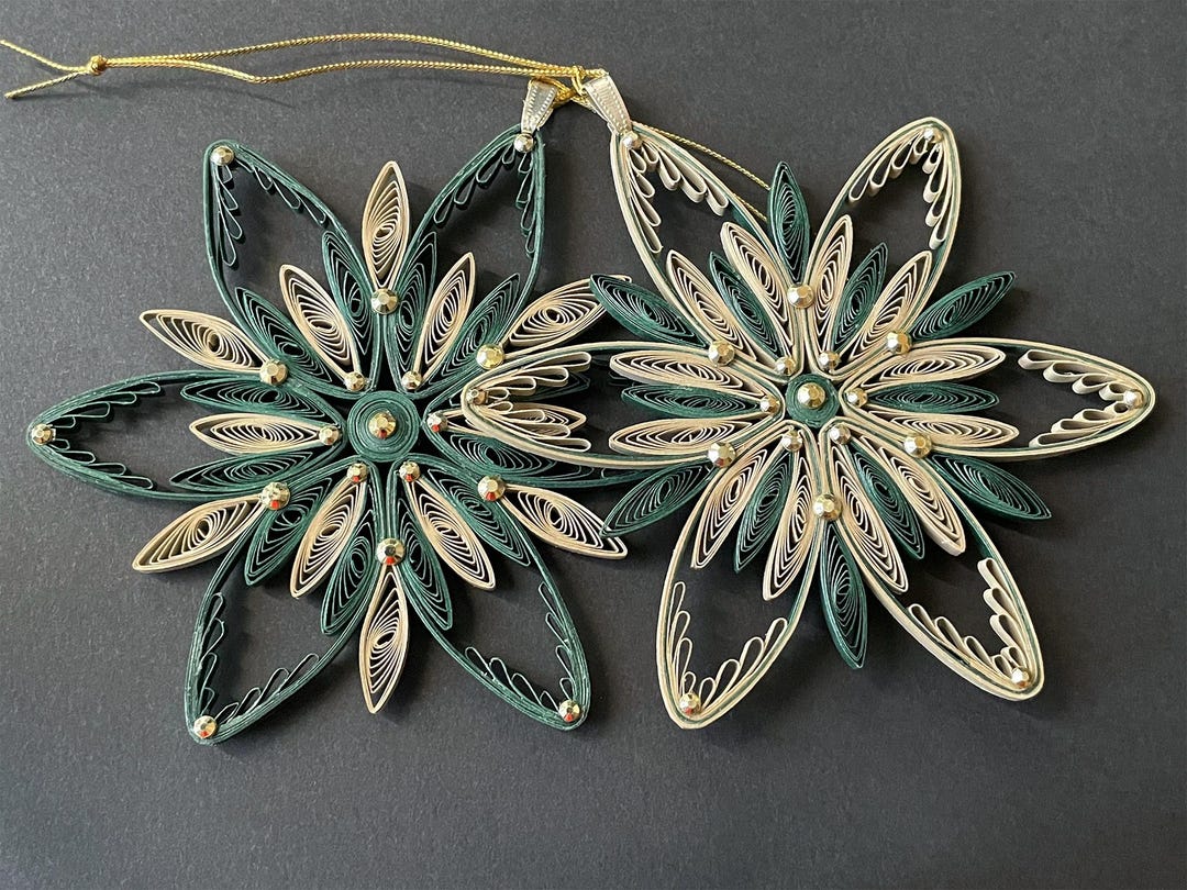 Set of Handmade Papercraft and Quilling Creations: Sustainable Home ...