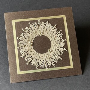 Handmade Metallic Paper Christmas Wreath Set: Pearl Bead Decor - Etsy