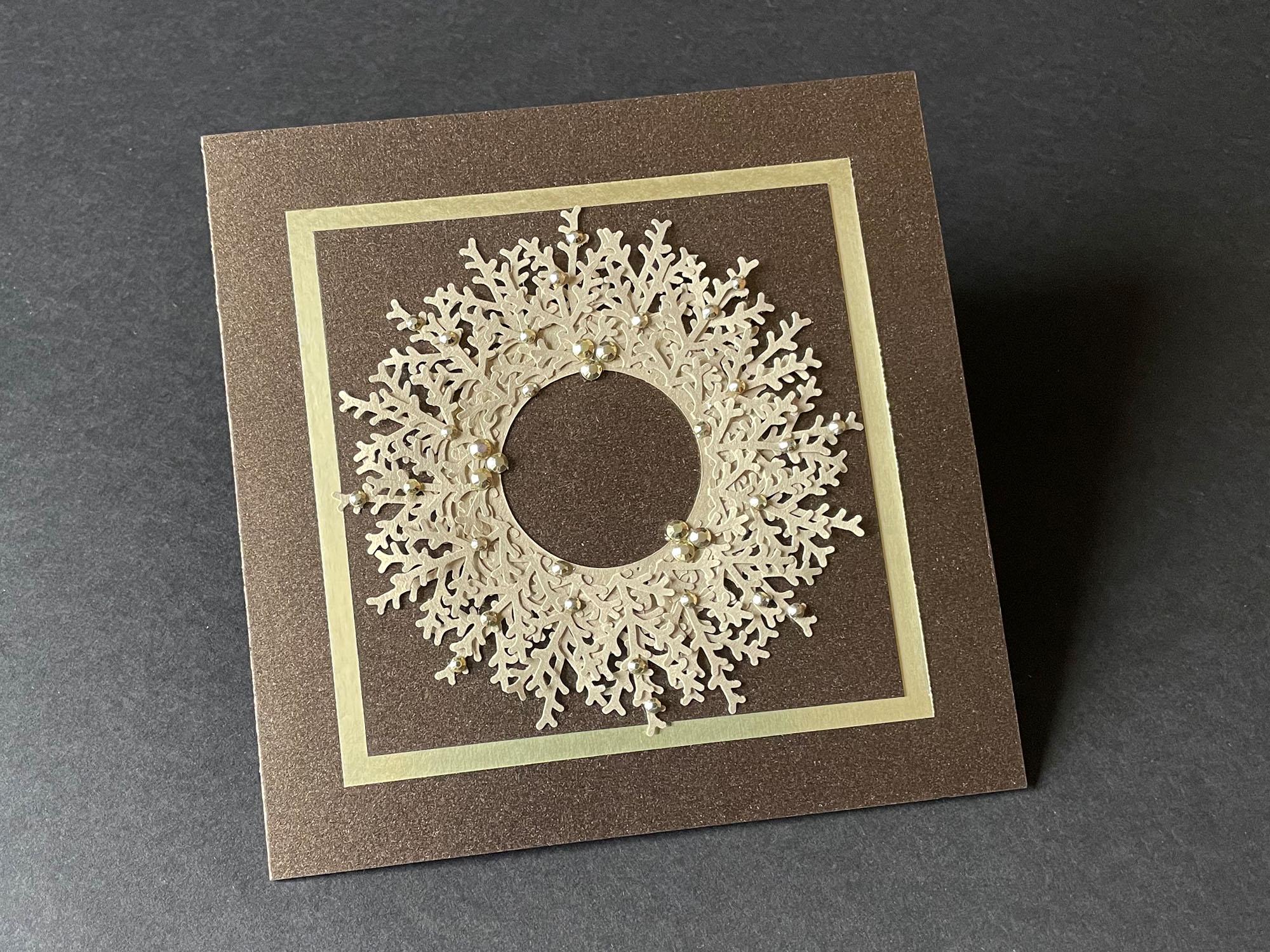 Handmade Metallic Paper Christmas Wreath Set: Pearl Bead Decor - Etsy