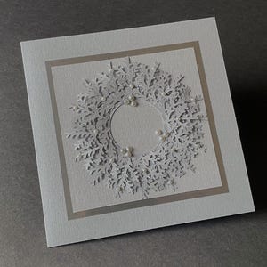 Handmade Metallic Paper Christmas Wreath Set: Pearl Bead Decor - Etsy