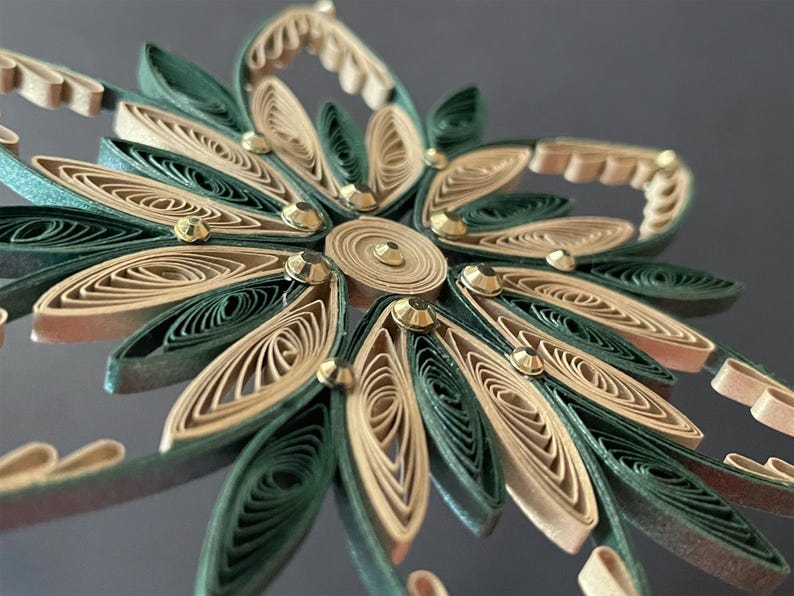 Handmade Quilling Papercraft Set of 2, Sustainable Gifts, Eco Home ...