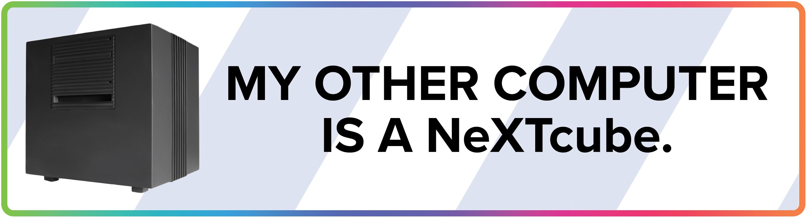 My Other Computer is a Nextcube Sticker - Etsy