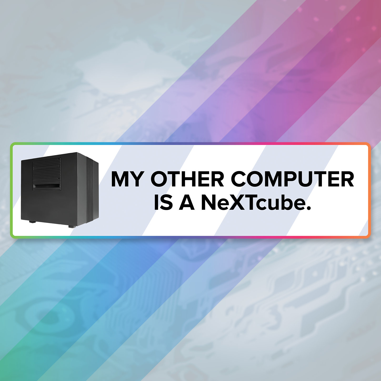My Other Computer is a Nextcube Sticker - Etsy