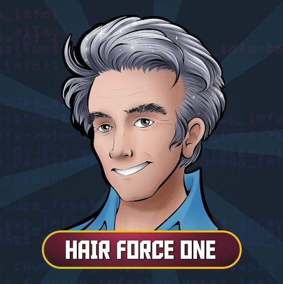 Craig Federighi Hair Force One Sticker - Etsy