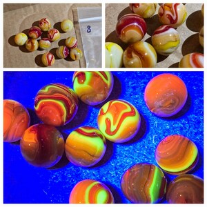 Jabo Uranium Glass Marbles - Etsy