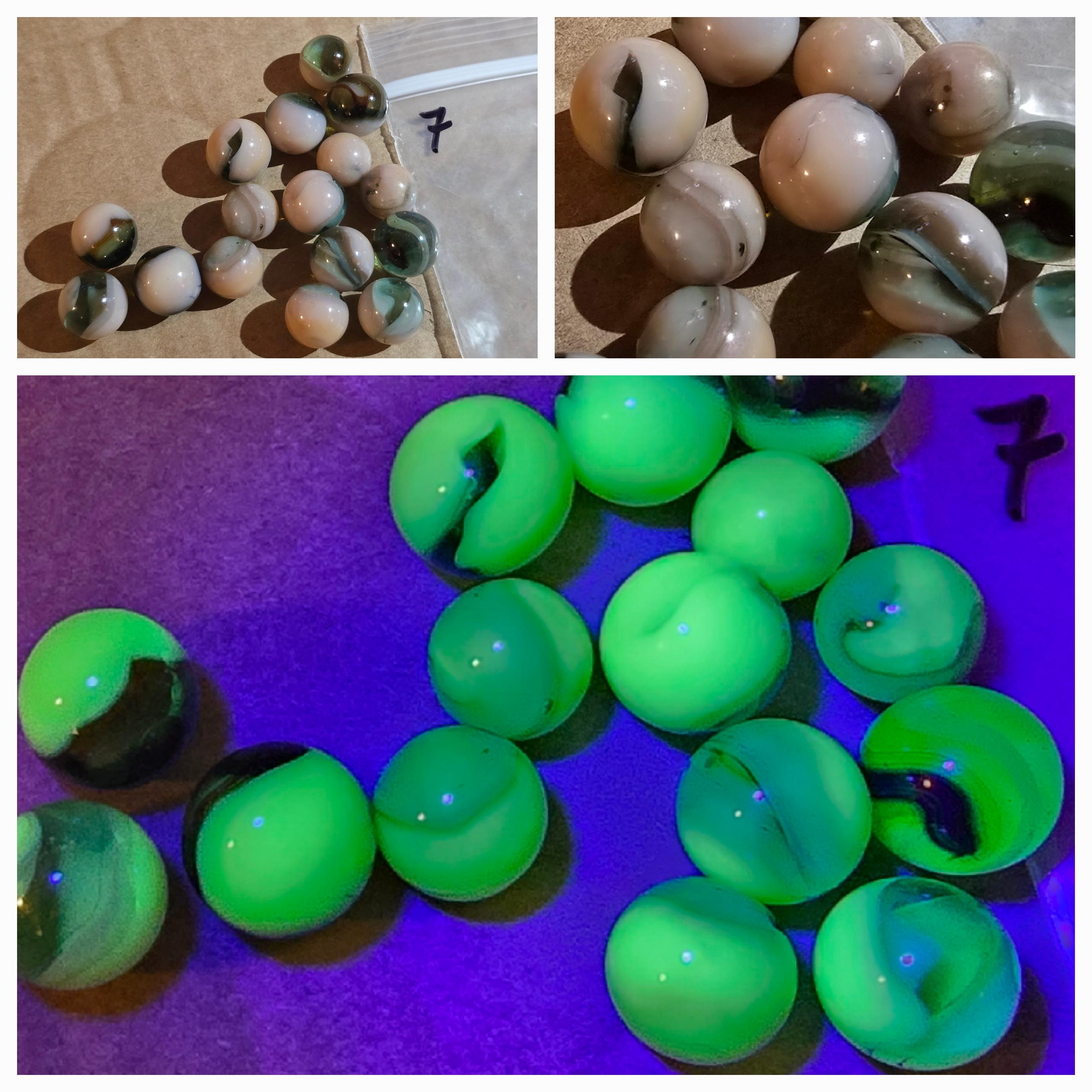 Jabo Uranium Glass Marbles - Etsy