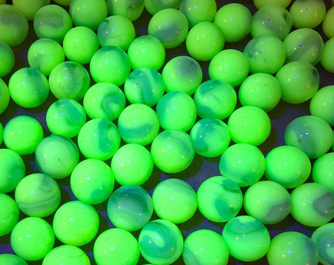Jabo Uranium Glass Marbles - Etsy