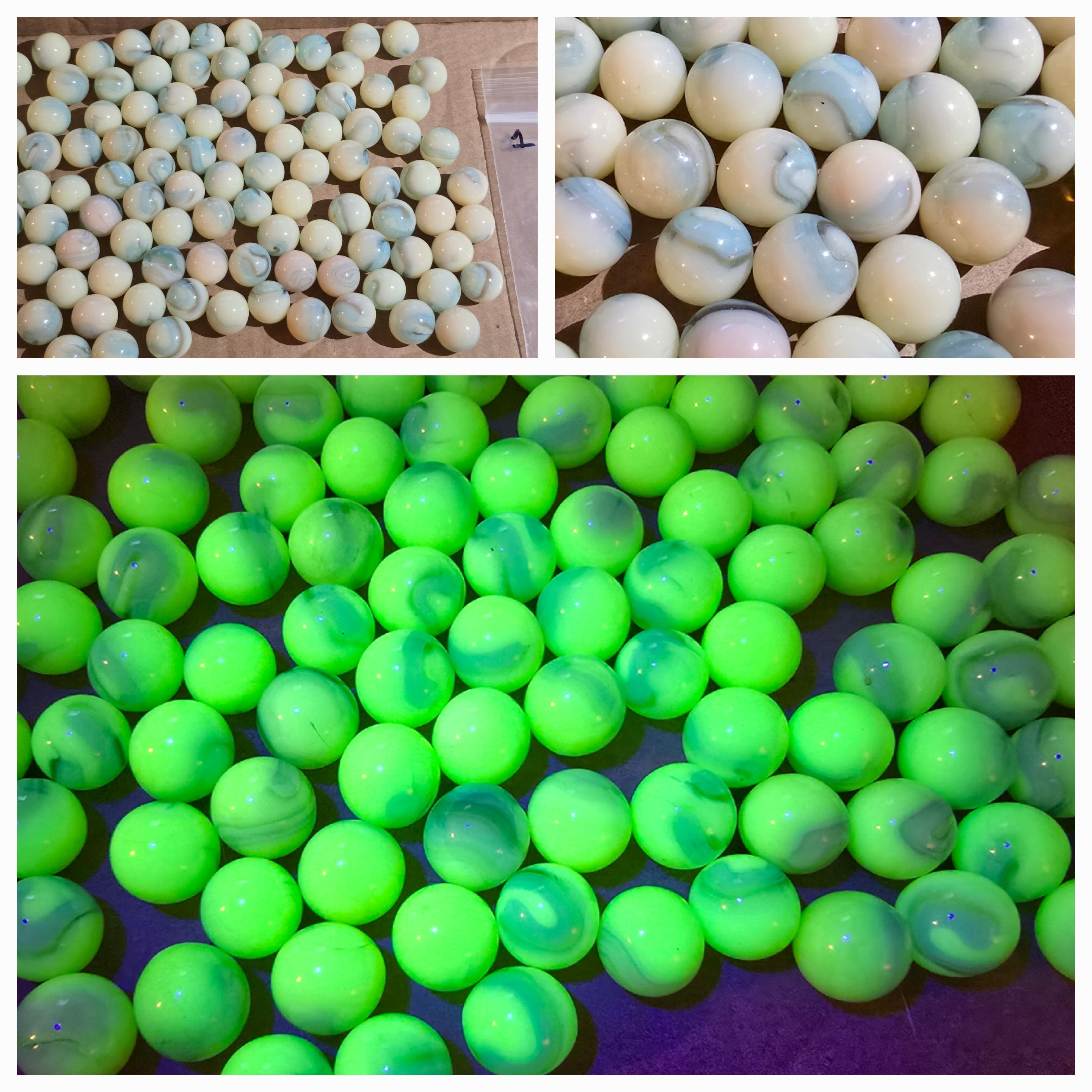 Jabo Uranium Glass Marbles - Etsy