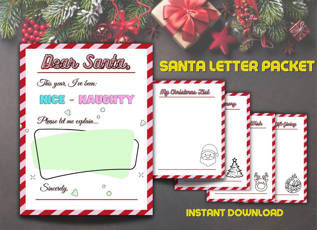 Santa Letter Packet, Dear Santa Letter, Dear Santa Letter Packet ...