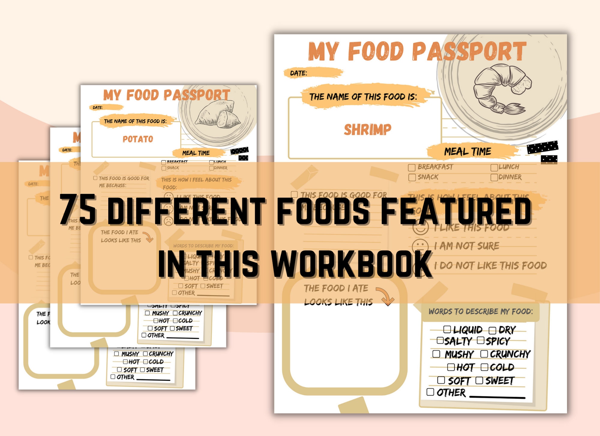Children's Food Passport, Children's Food Journal, Picky Eater Relief ...