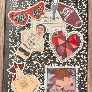 Red Taylors Version Album Stamp Sticker, Red taylors Version Album ...