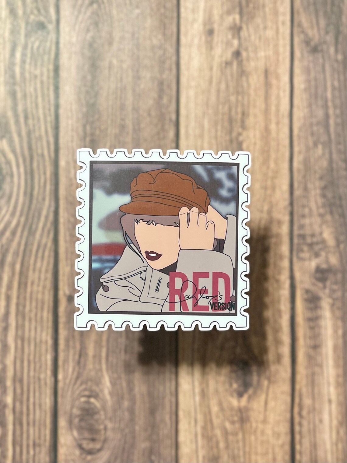 Red Taylors Version Album Stamp Sticker Red taylors | Etsy