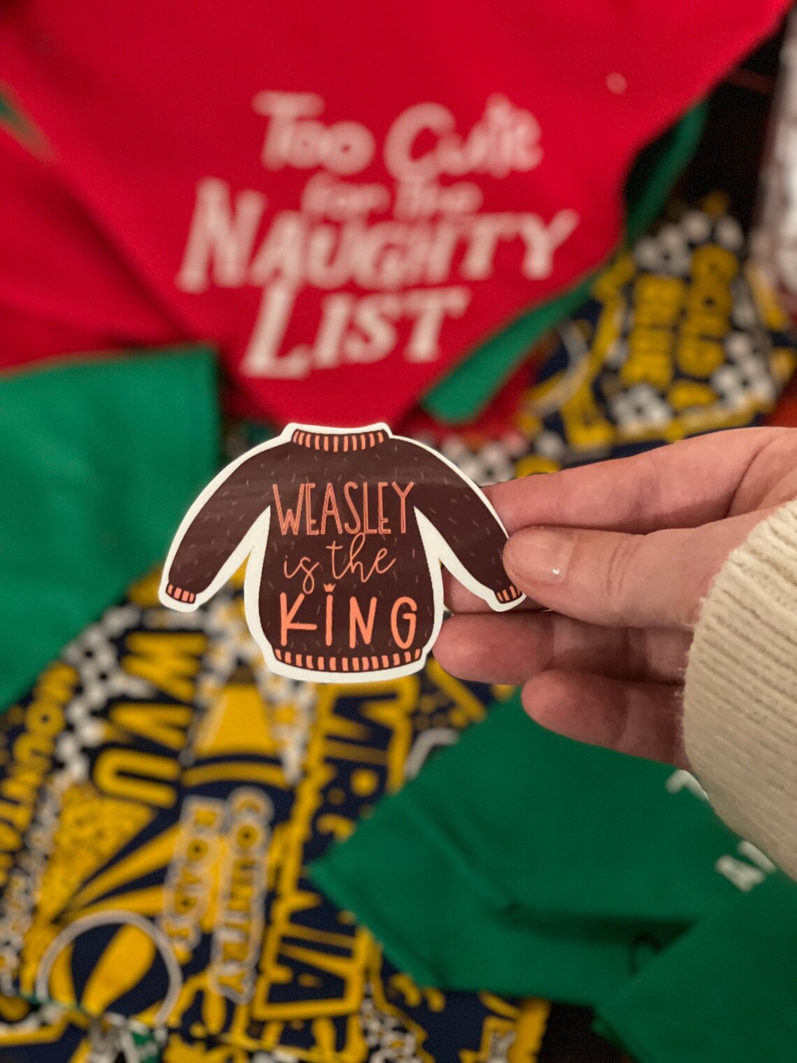 Weasley is the King Vinyl Waterproof Sticker Wizard Decal | Etsy