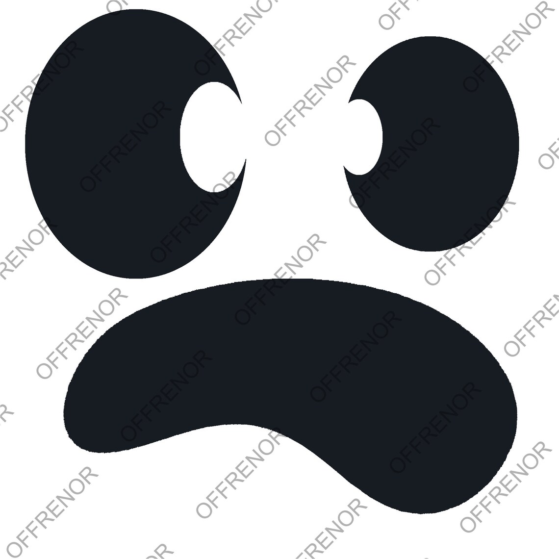 Silly Ghost Face SVG Afraid Face SVG Ghost Face SVG Cute - Etsy