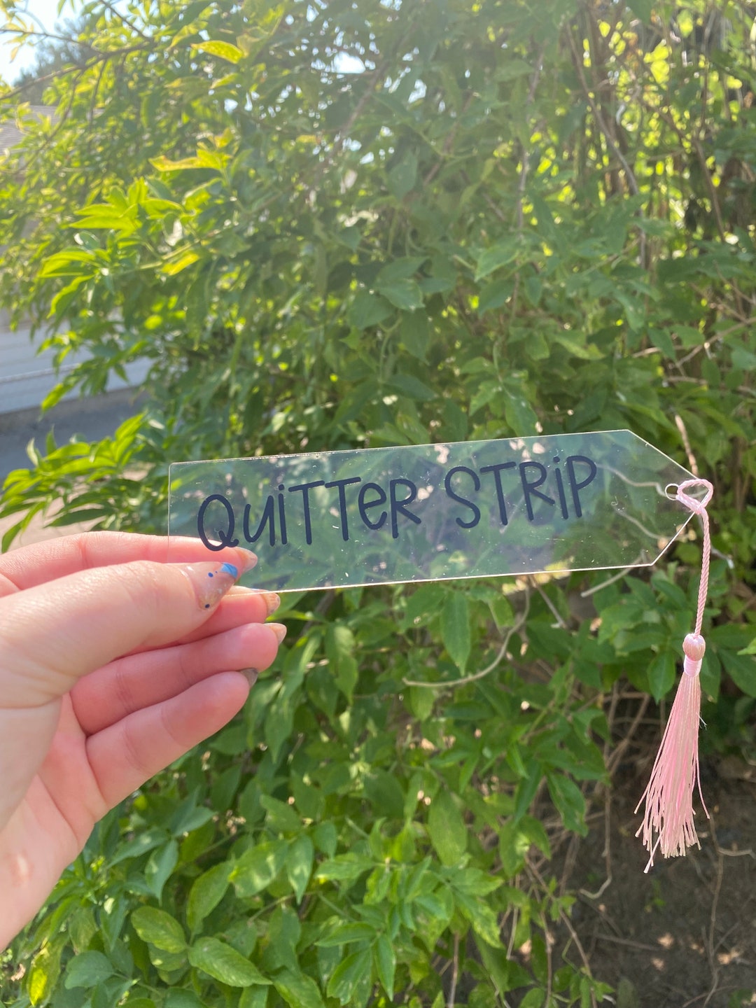 Funny Bookmark - “quitter Strip” - Etsy