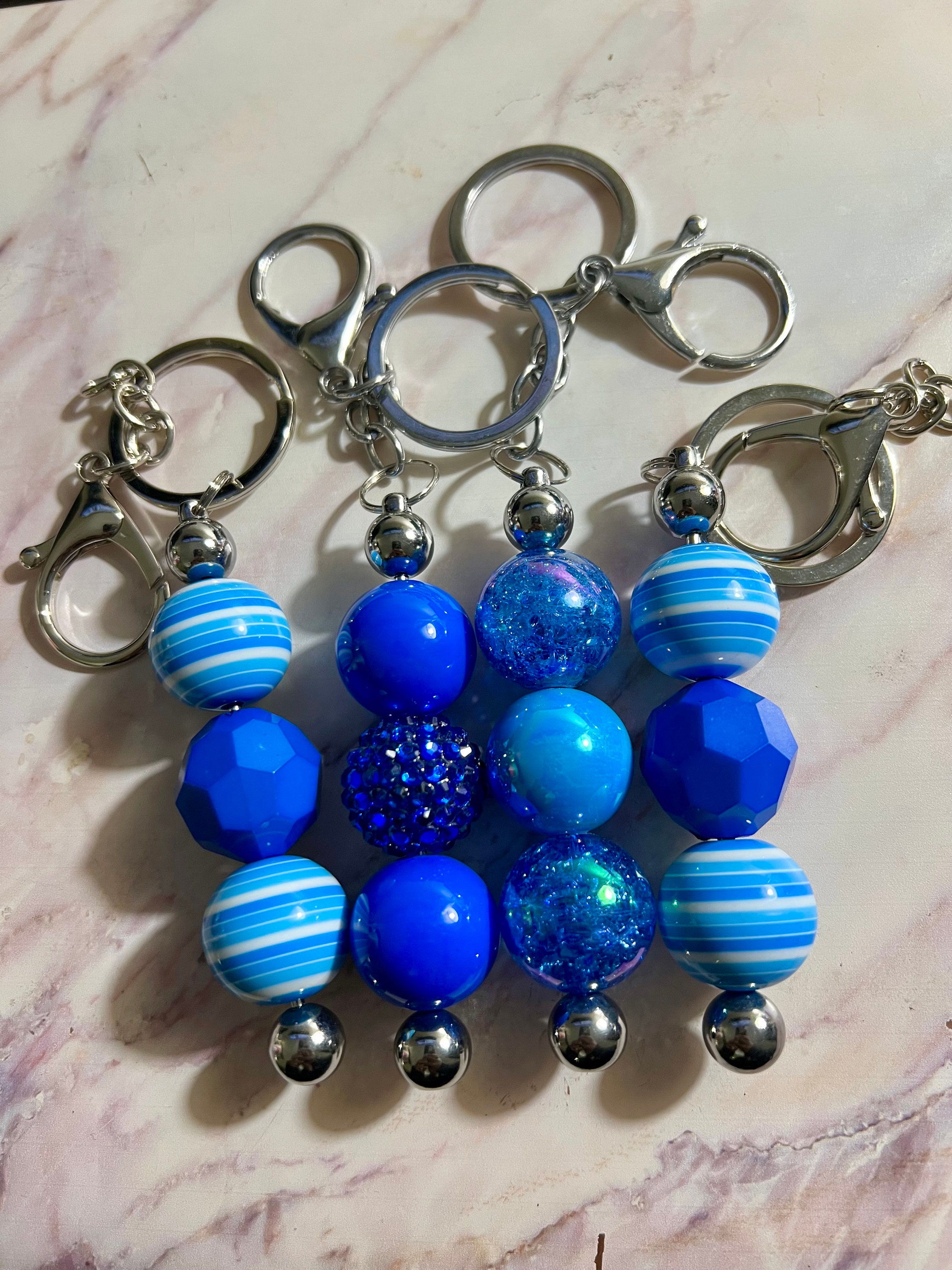 Beaded Keychain - Etsy