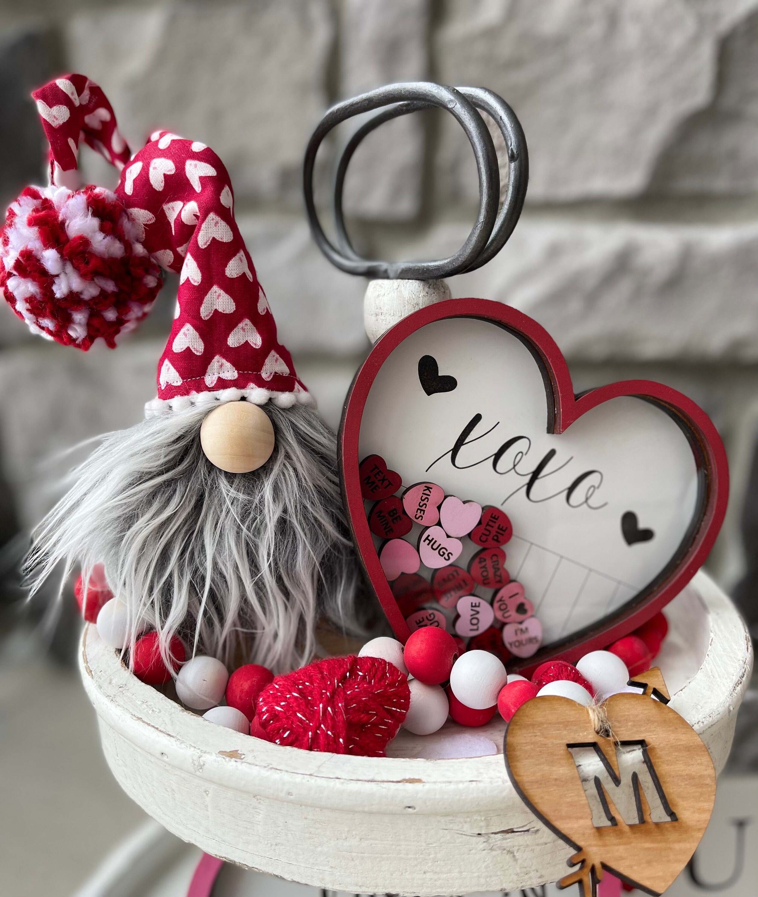 DIGITAL FILE- Customizable Shiplap Valentine's Day Hearts, Glowforge ...