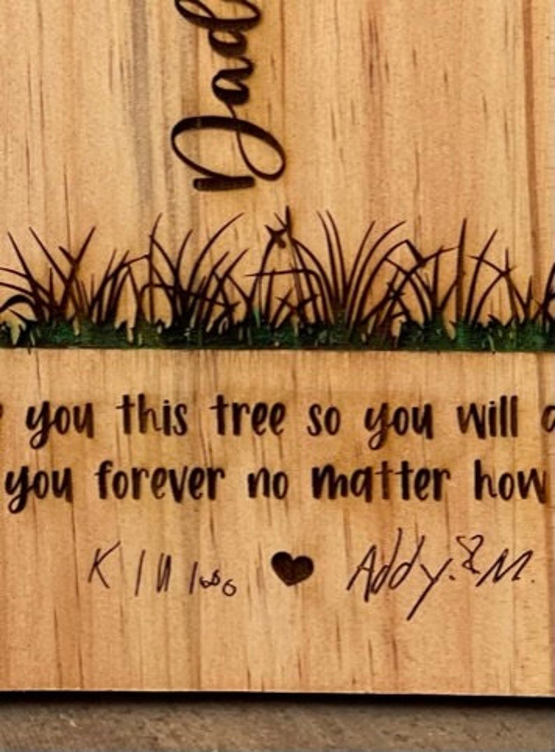 Father's Day Tree Sign *** Add Your Child's Personal Handprint**** - Etsy
