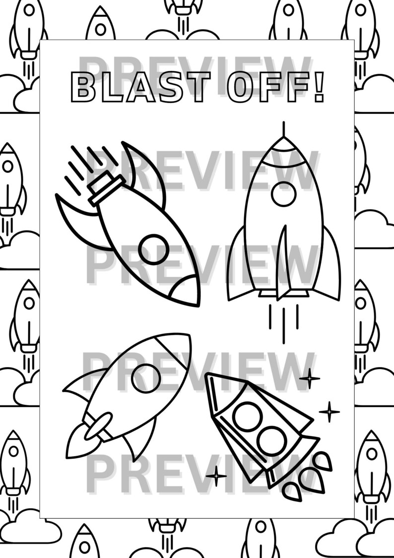 Space Coloring Pages for Kids, Coloring Book, Printable, Games, Kids ...