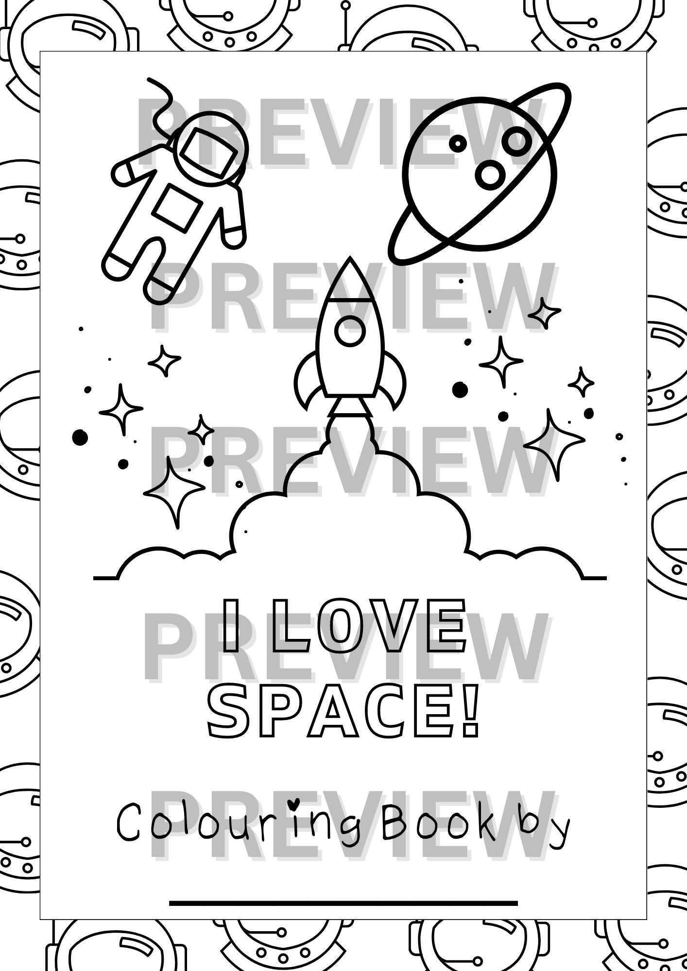 Space Coloring Pages for Kids, Coloring Book, Printable, Games, Kids ...