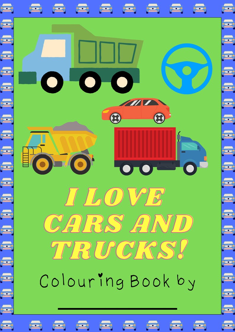 Cars and Trucks Coloring Pages for Kids, Coloring Book, Printable ...