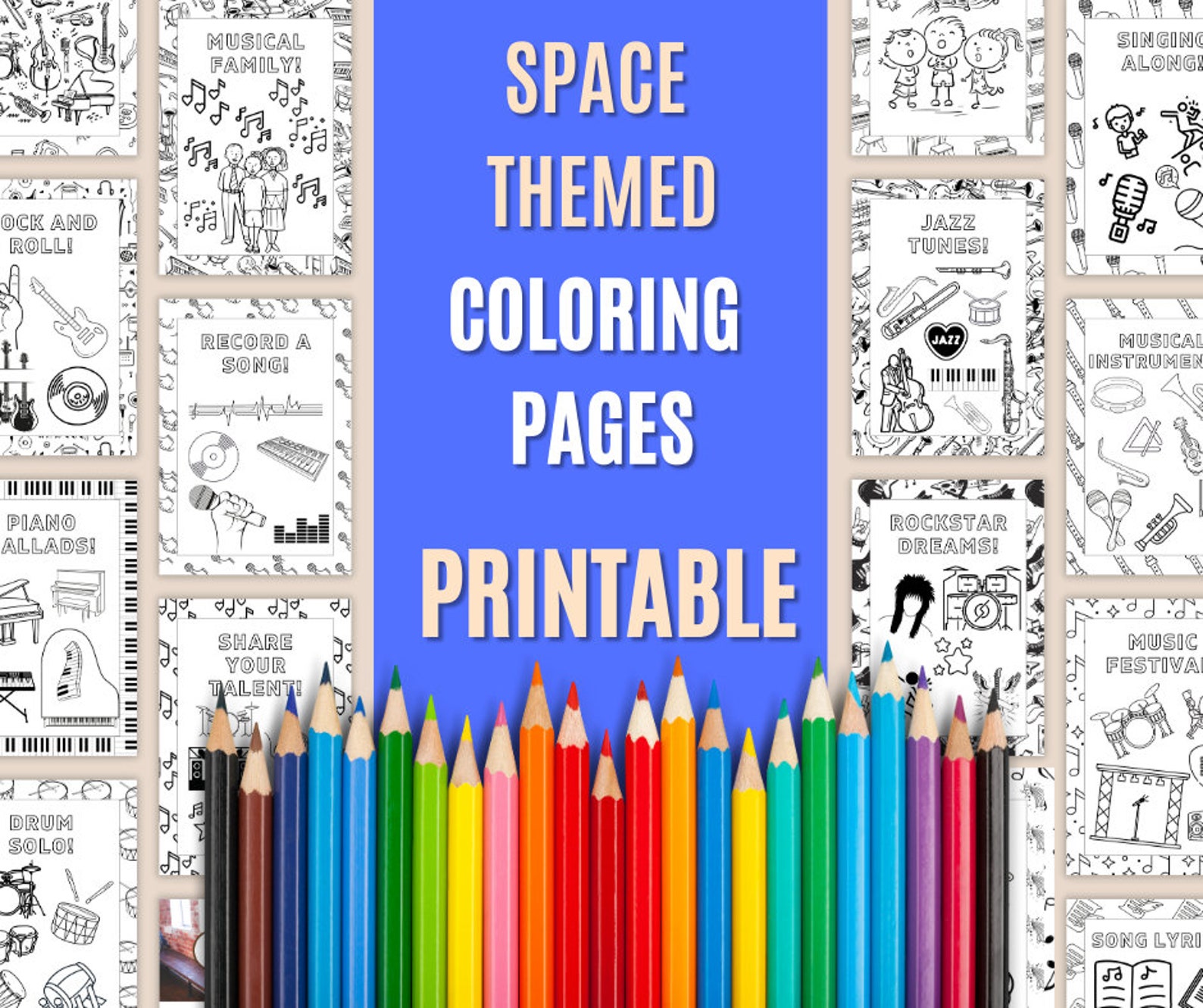Space Coloring Pages for Kids, Coloring Book, Printable, Games, Kids ...
