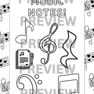 I Love Music Coloring Pages for Kids, Coloring Book, Printables, Games ...