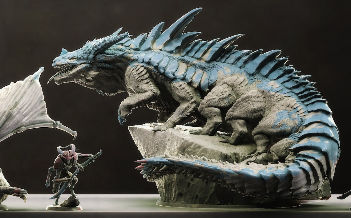 Elder Behir Dnd Miniature Highest Peak and Lowest Cavern - Etsy