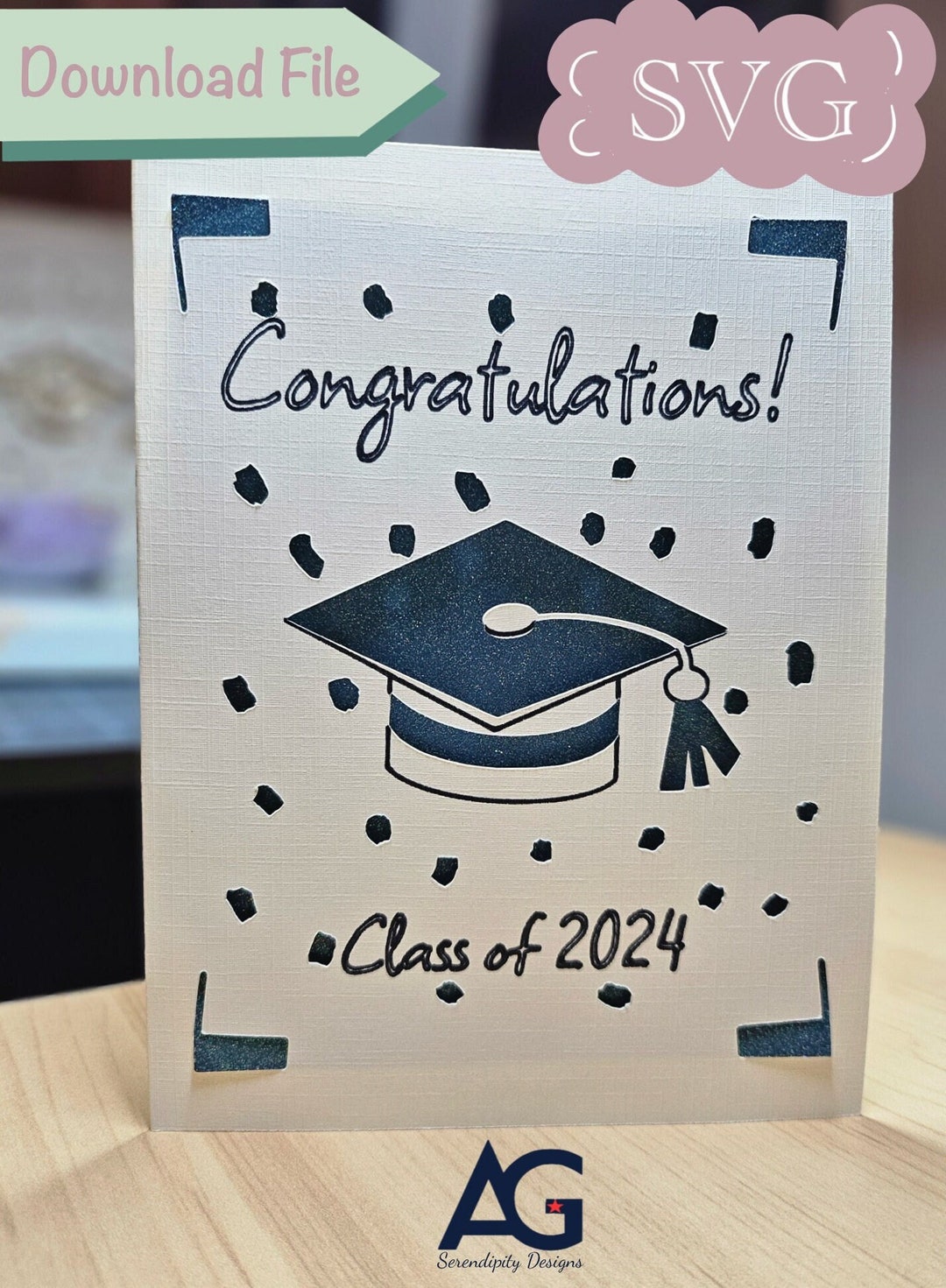 SVG Graduation Card, Congratulations Card, SVG Card, Cut File ...