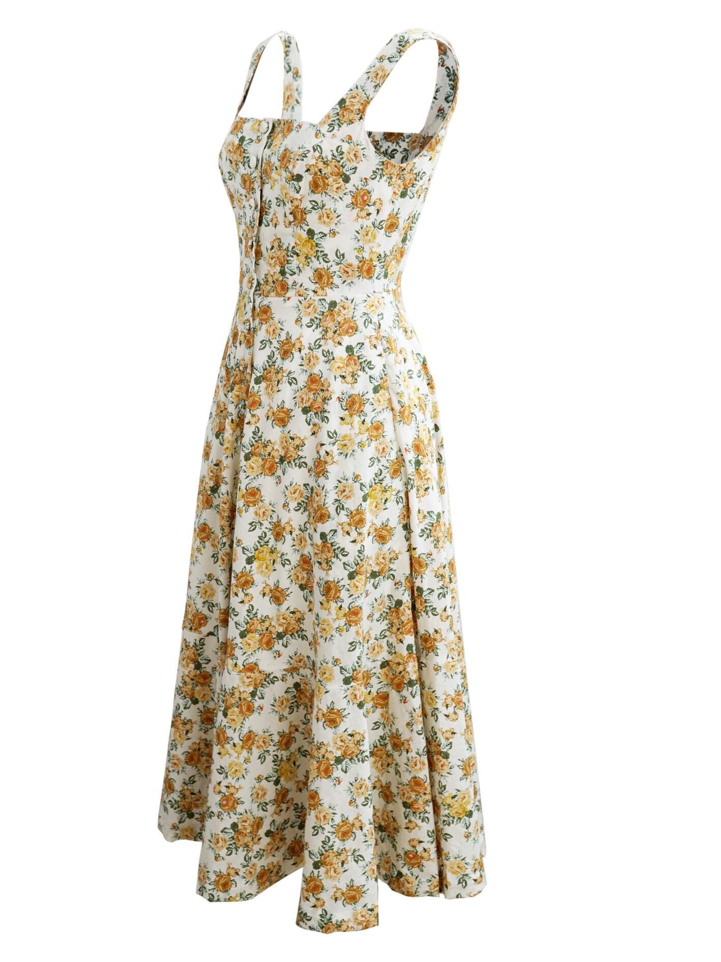 MIAH DRESS in Cotton Fabric "rosewood Reverie" Made to Order Dress ...