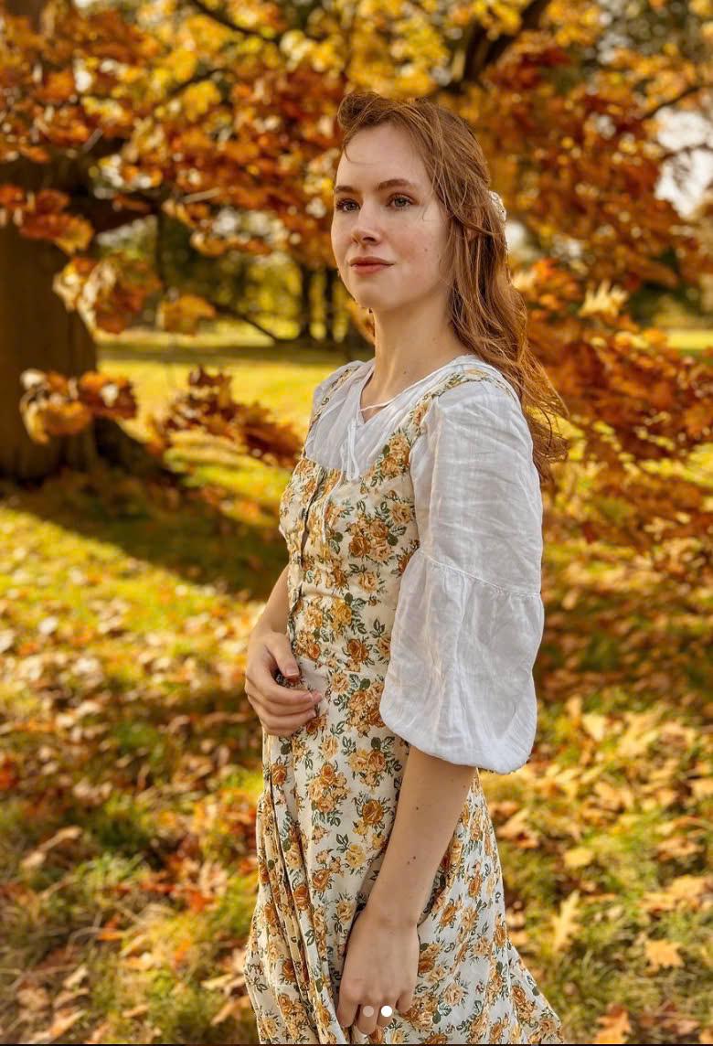 MIAH DRESS in Cotton Fabric "rosewood Reverie" Made to Order Dress ...