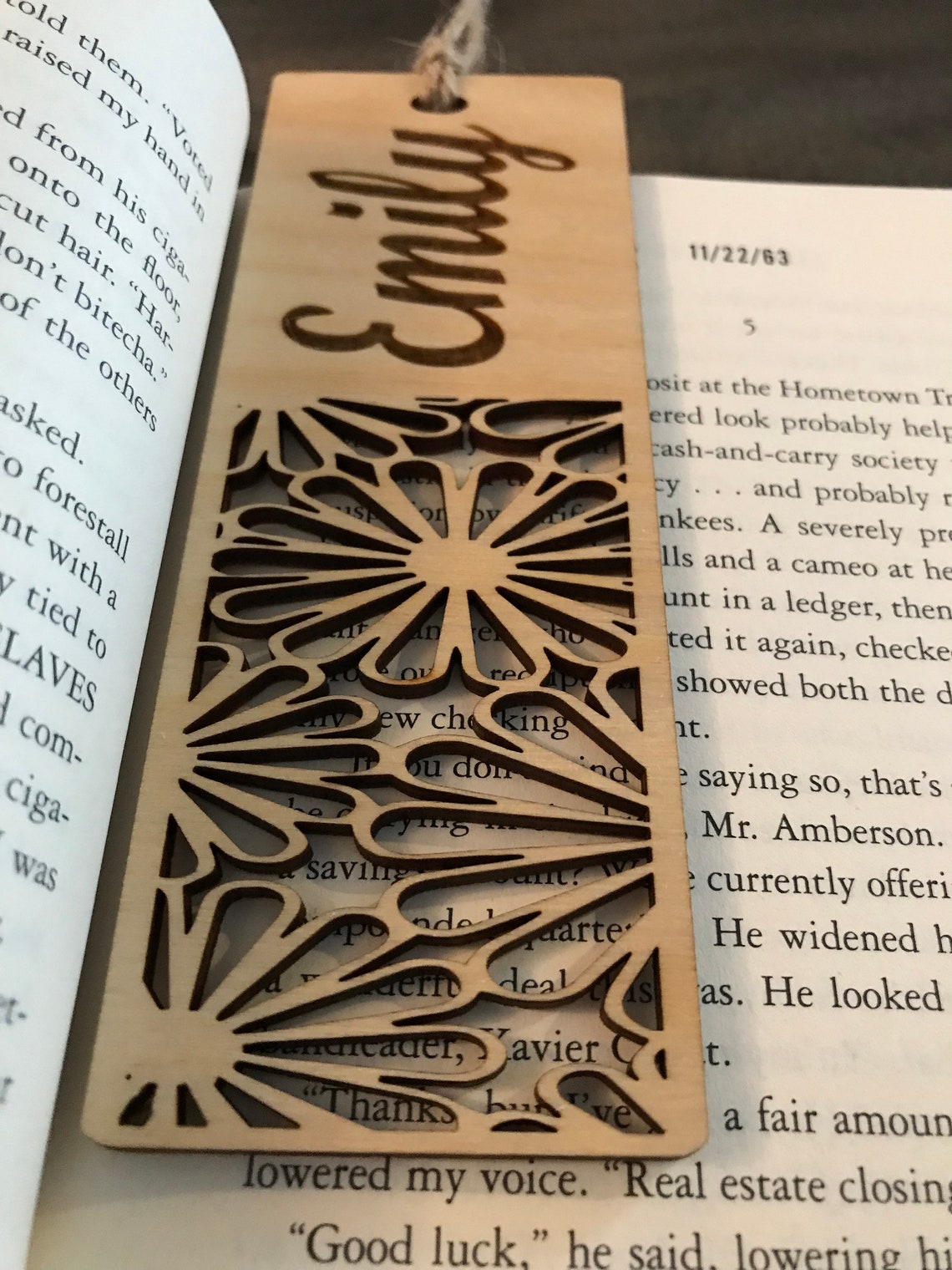 Personalized Custom Laser Cut Wooden Bookmarks - Etsy