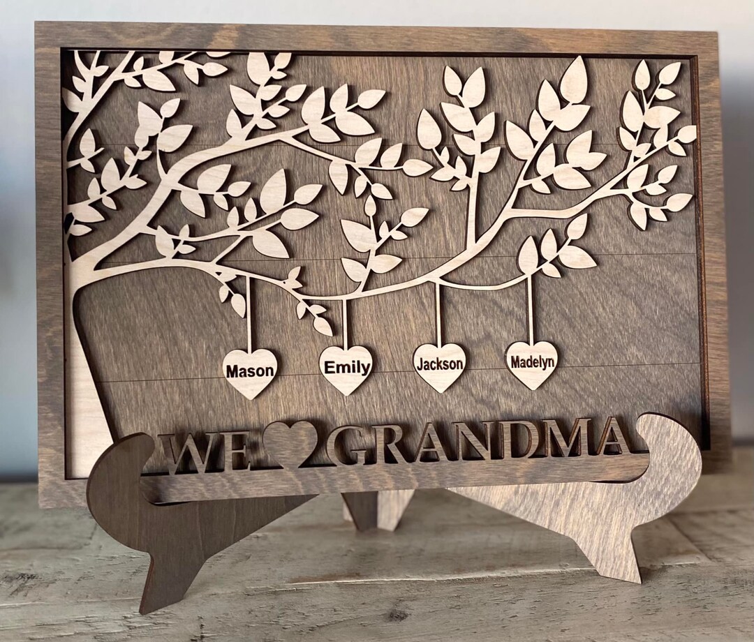 Personalized Layered Family Tree - Etsy