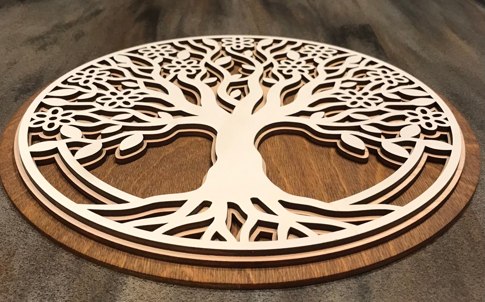3d Layered Tree of Life Wall Art Wood Wall Art Laser Cut - Etsy