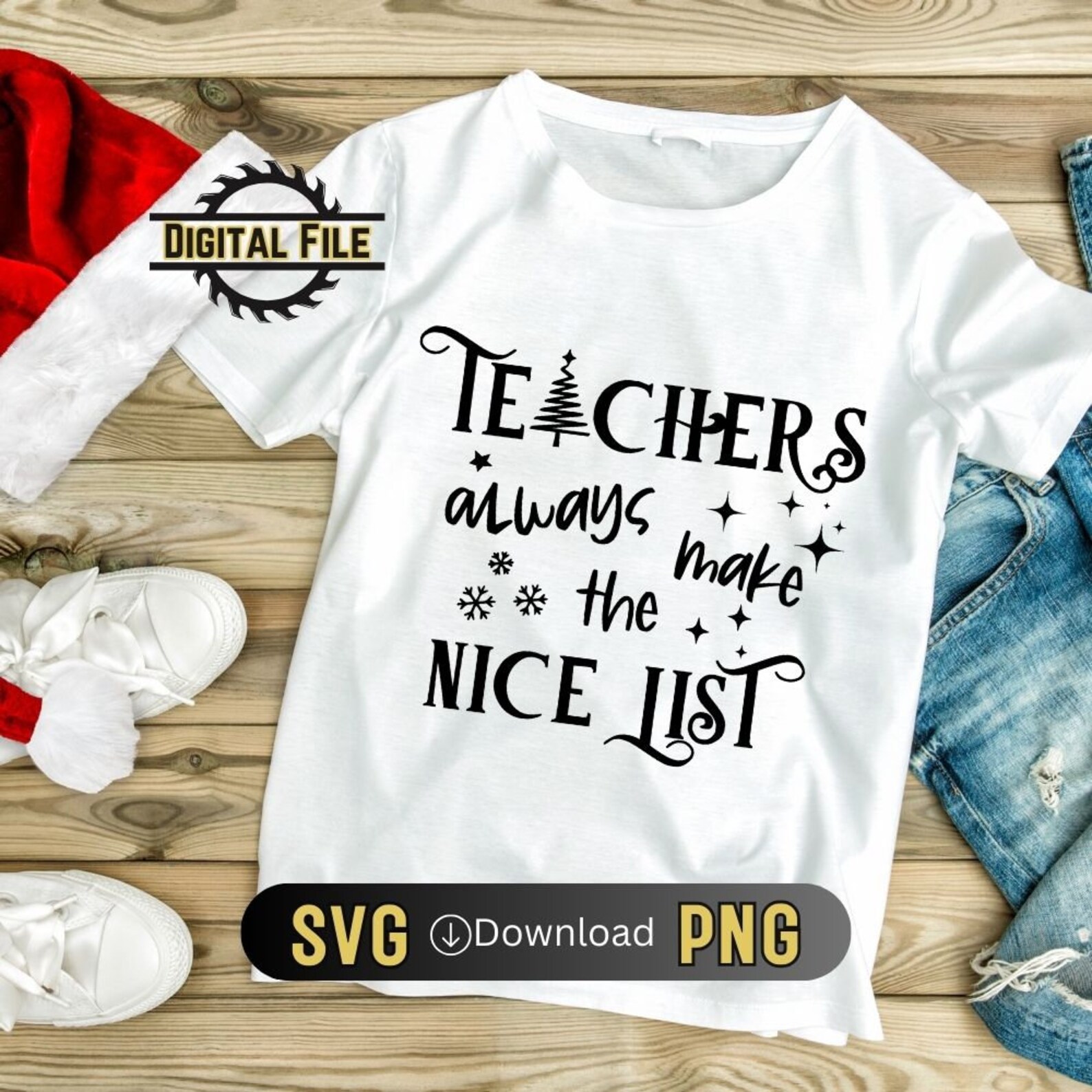 Teacher Christmas SVG, Teacher Gift, Xmas Png, Christmas Png, Teacher ...