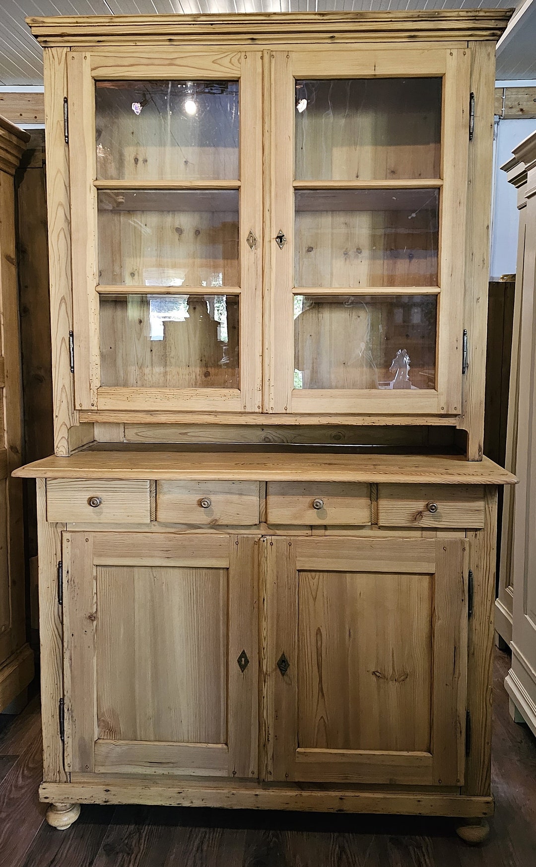 Antique Buffet Kitchen Buffet Cabinet Soft Wood Kitchen - Etsy