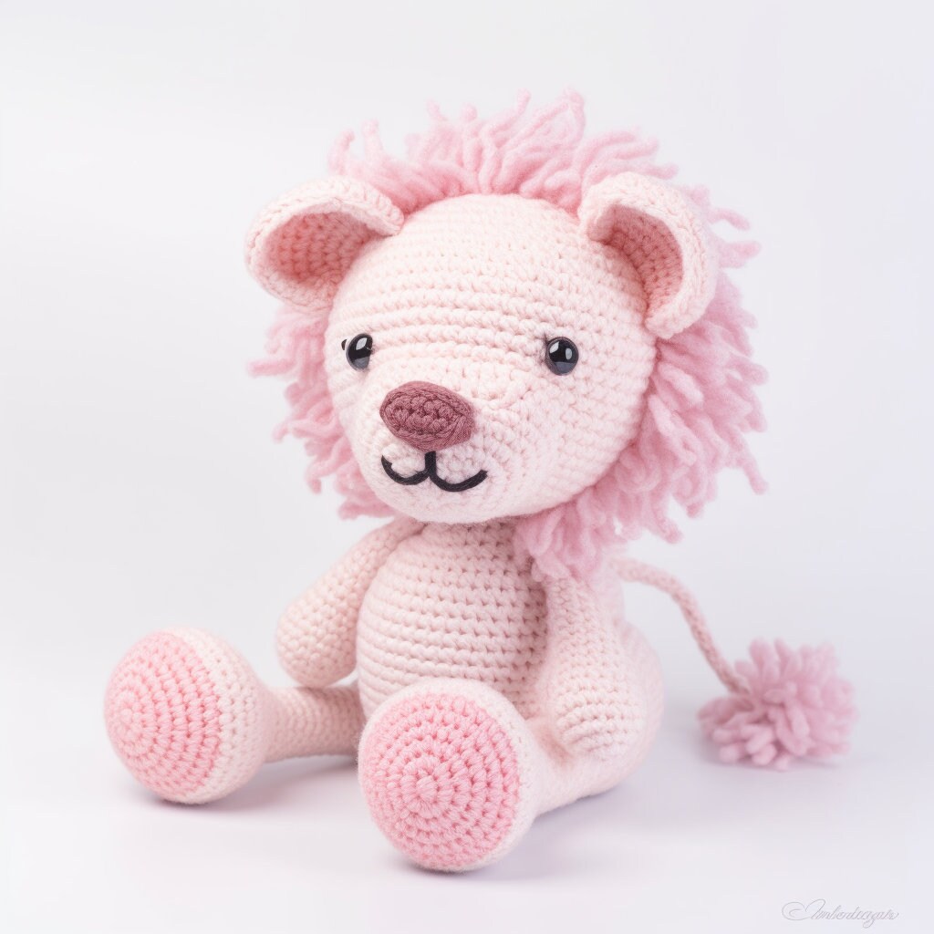 Adorable Pastel Animal Art Print of Crochet Animals Baby Shower Gift ...