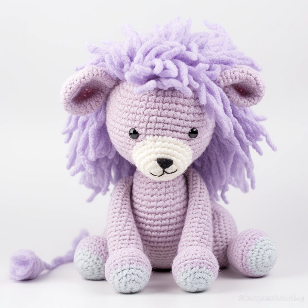 Adorable Pastel Animal Art Print of Crochet Animals Baby Shower Gift ...