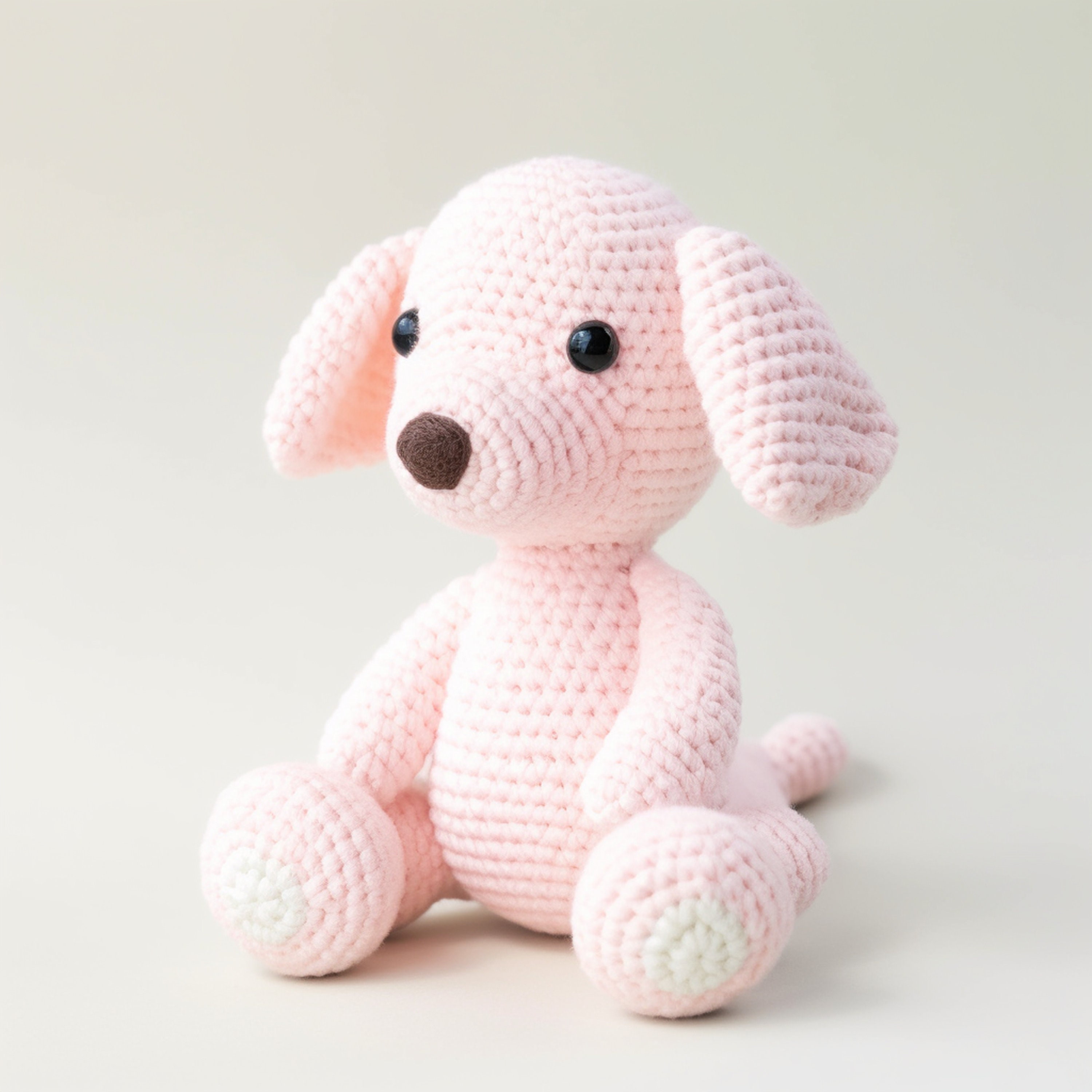 Adorable Pastel Animal Art Print of Crochet Animals Baby Shower Gift ...