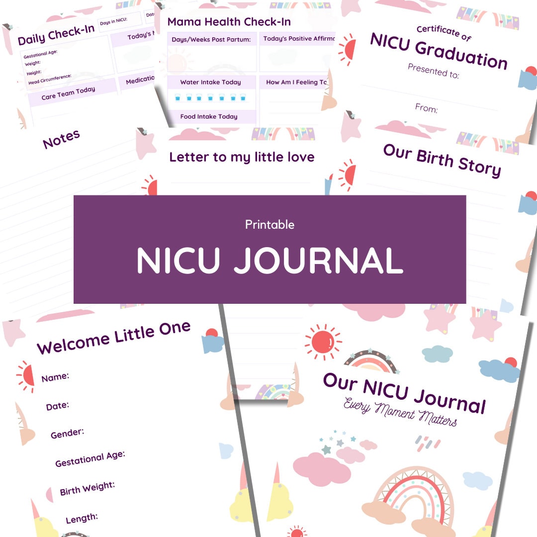 NICU Journal NICU Baby Gift Nicu Log Nicu Baby Book - Etsy