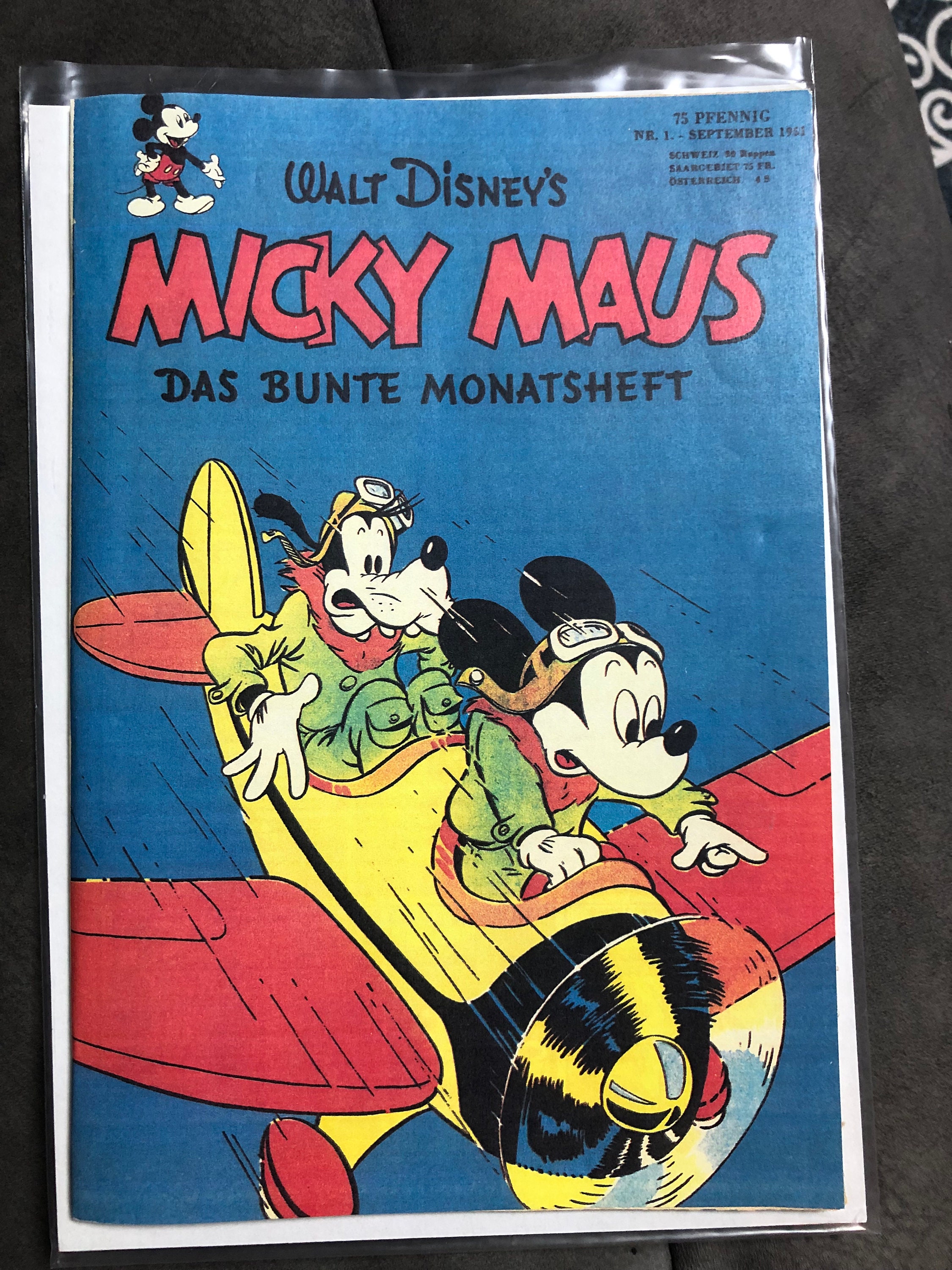Micky Maus Comic Heft Nr. 1 Original 1951 Erstausgabe Top Zustand - Etsy.de