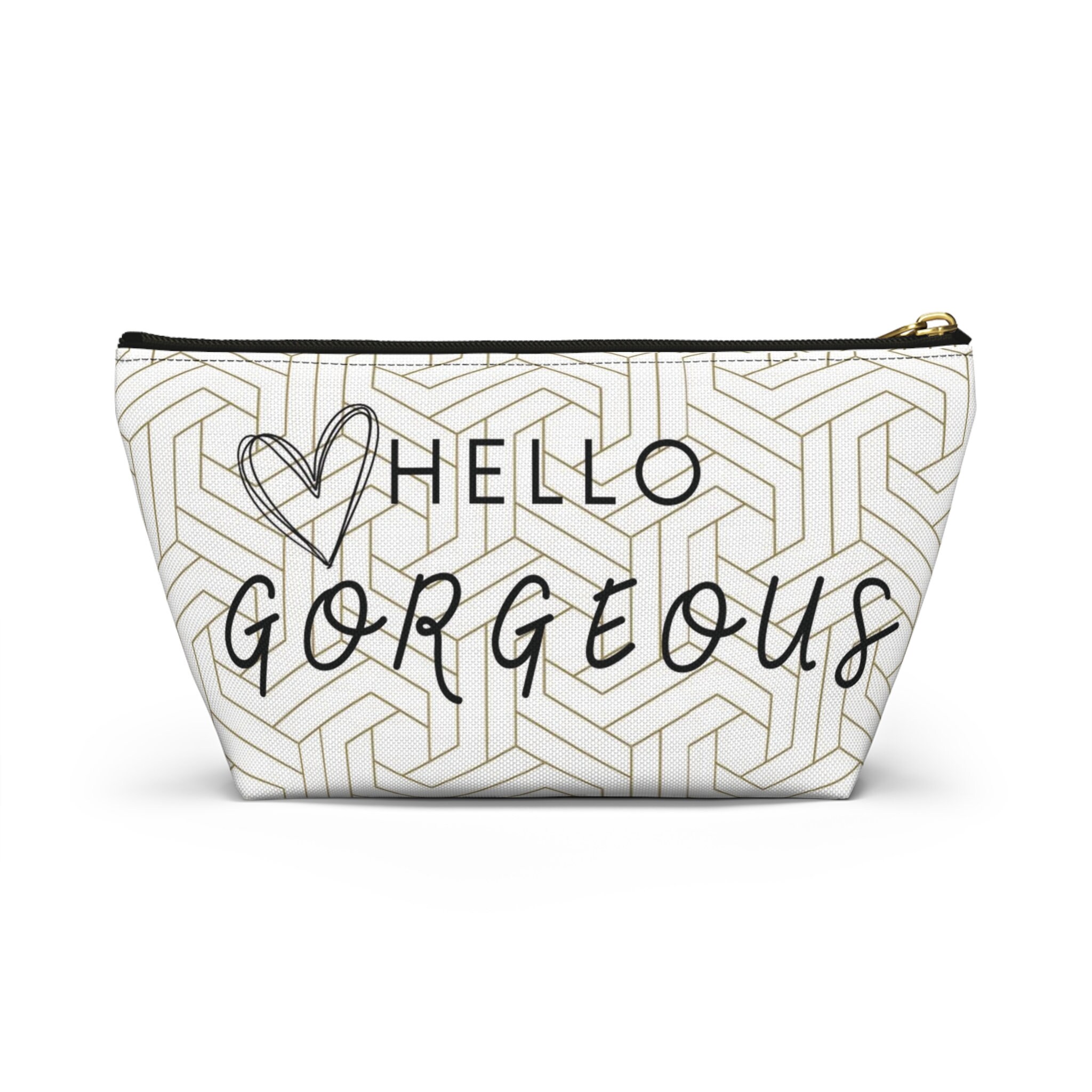 Hello Gorgeous Accessory Pouch With Zipper - Etsy