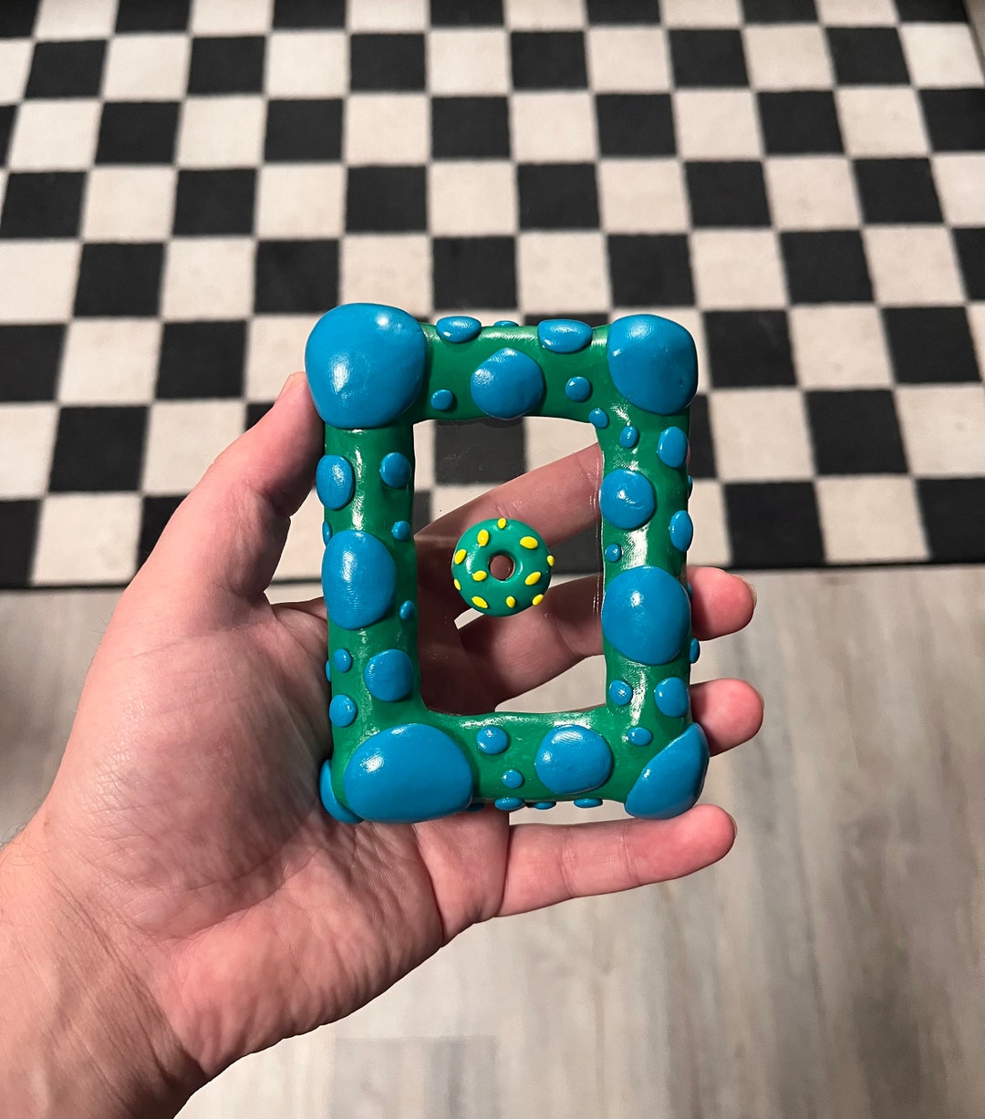 Mini Modern Art Splat Mini Picture Frame Donut Trinket Mini Wall Decor ...