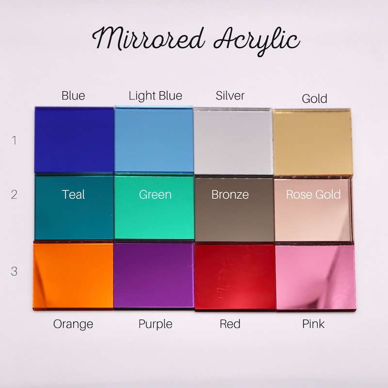 Acrylic Sheet Samples - Etsy