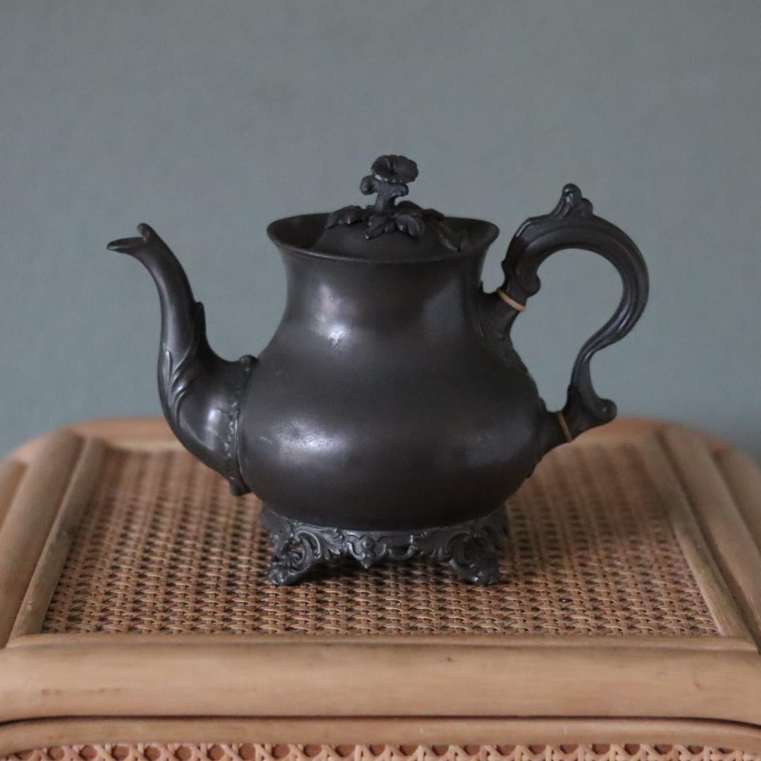 Fantastic Antique Pewter Tea or Coffee Pot Probably From 1813 From ...