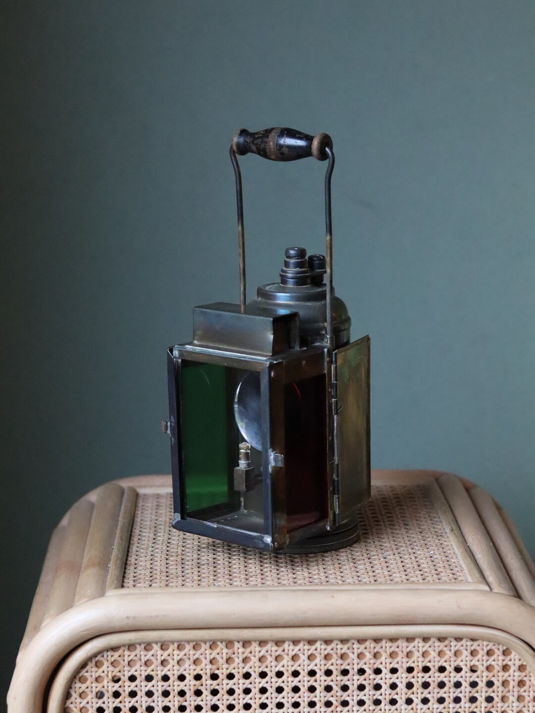 Rare and Very Heavy Brass Hand Lamp, Railway Lantern, Signal Lamp ...