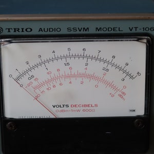 Kenwood Trio Audio SSVM Model VT-106 Voltmeter With Amplifier for Audio ...