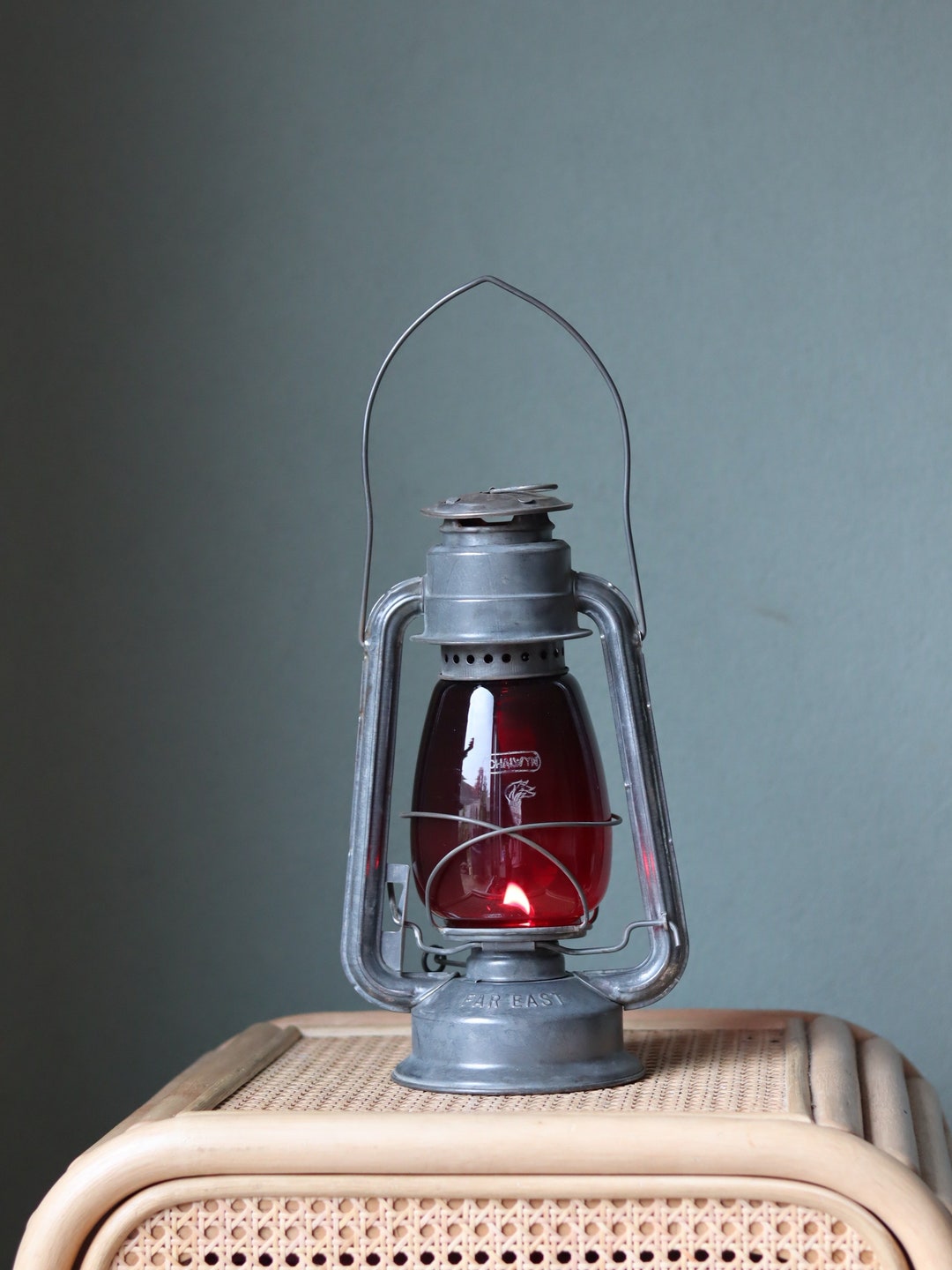 Chalwyn Far East Storm Lamp in Beautiful Condition, 1960s, With ...
