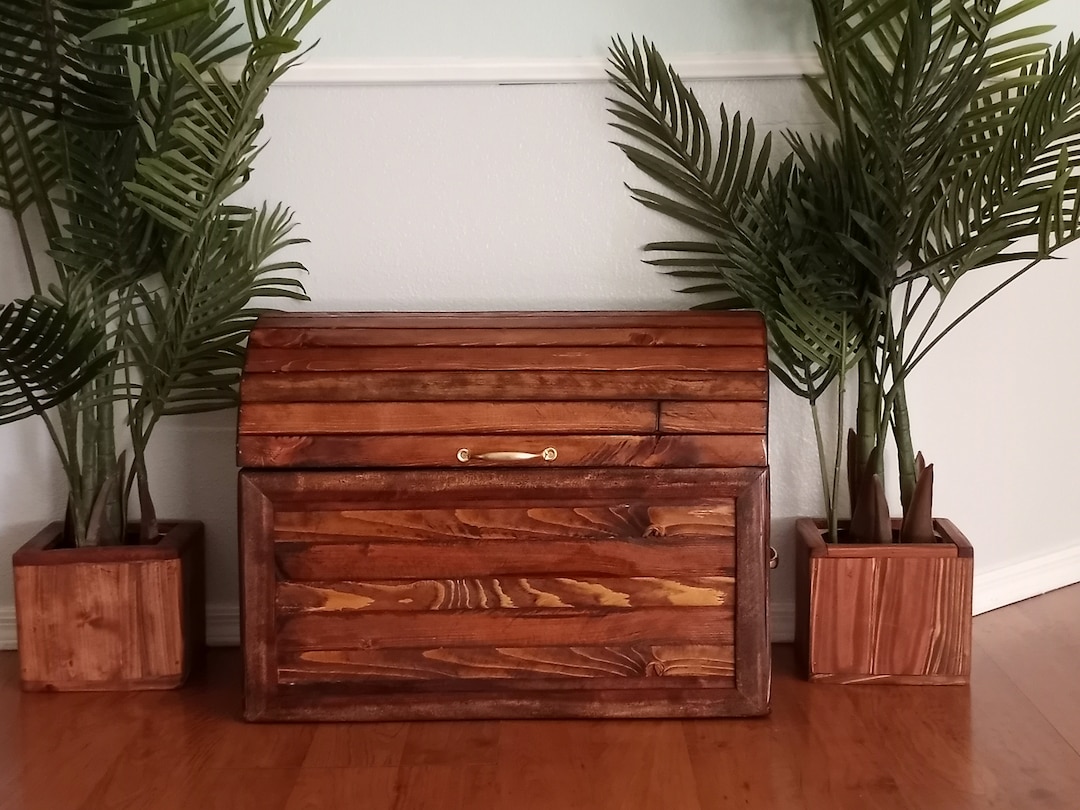 Handmade Wooden Pirate Chest - Etsy