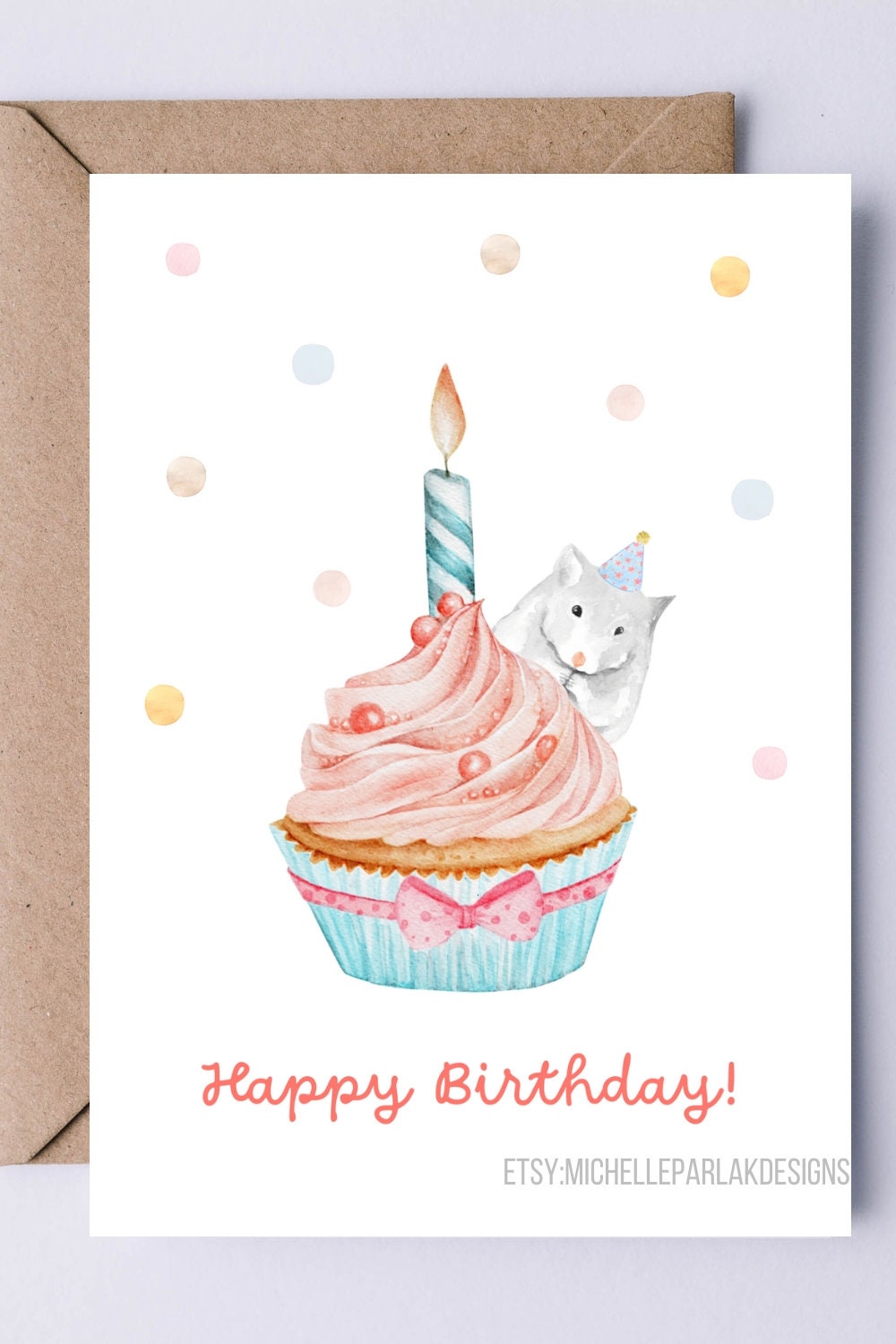 Hamster Birthday Card Printable Download Birthday Card Hamster and ...